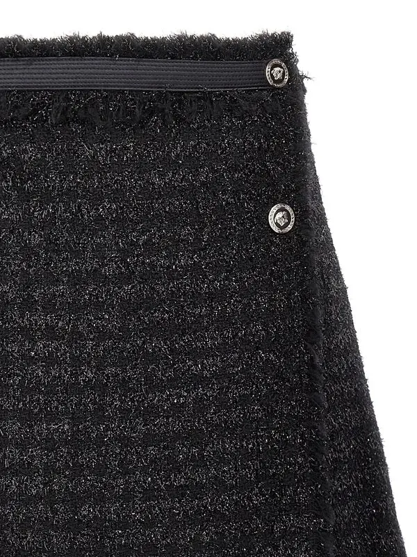 Versace Lurex Wool Blend Skirt