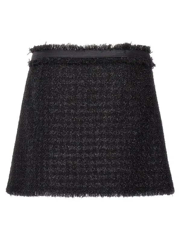 Versace Lurex Wool Blend Skirt