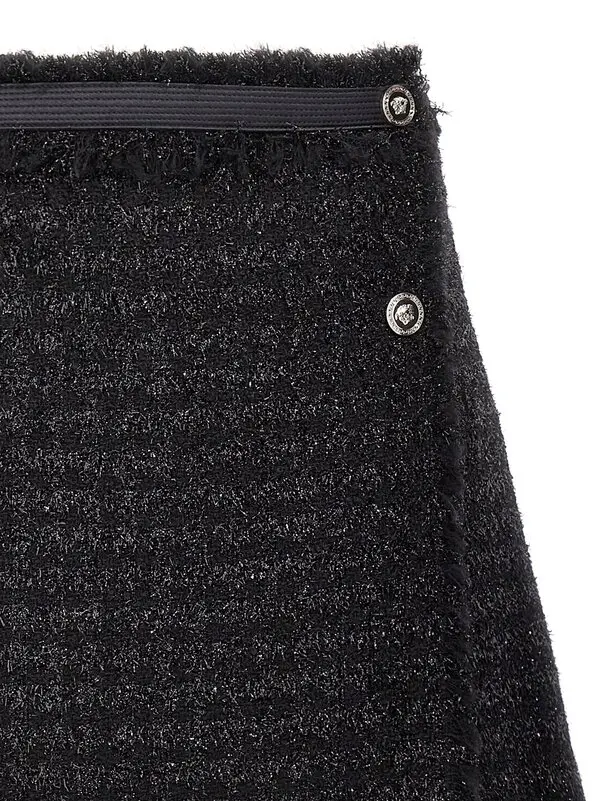 Versace Lurex Wool Blend Skirt