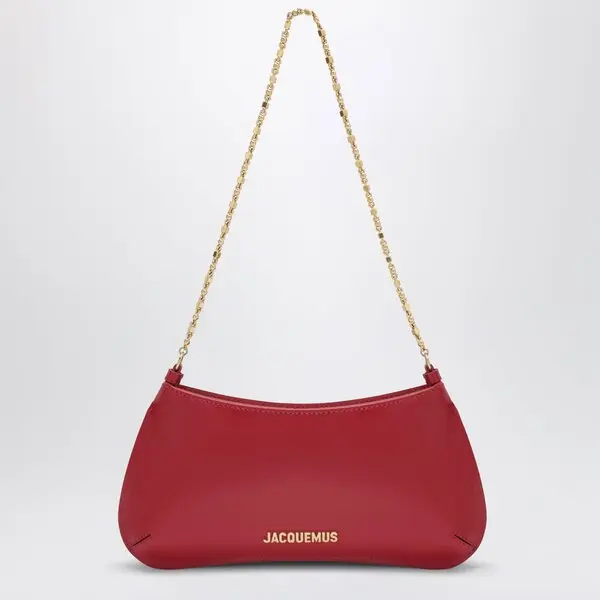 Jacquemus Le Bisou Chaine Patent Leather Bag - Red