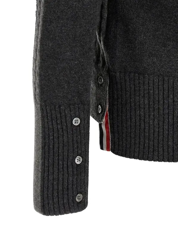 Thom Browne 2-in-1 Trompe L'oeil Polo Shirt - Gray