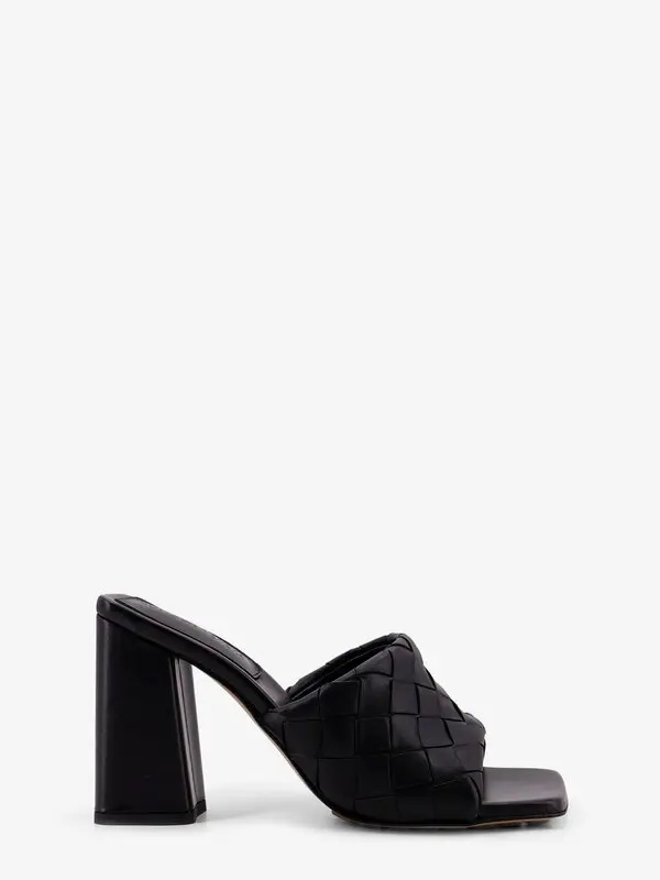 Bottega Veneta Parco Letaher Sandals - Black