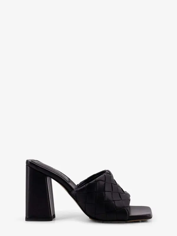 Bottega Veneta Parco Letaher Sandals - Black