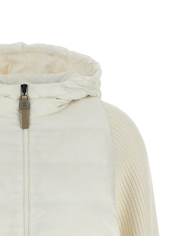 Brunello Cucinelli Shiny Zipper Pull' Down Jacket