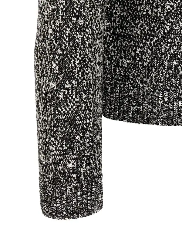 Valentino Garavani Panther Mélange Wool-cotton Pullover - Multicolor