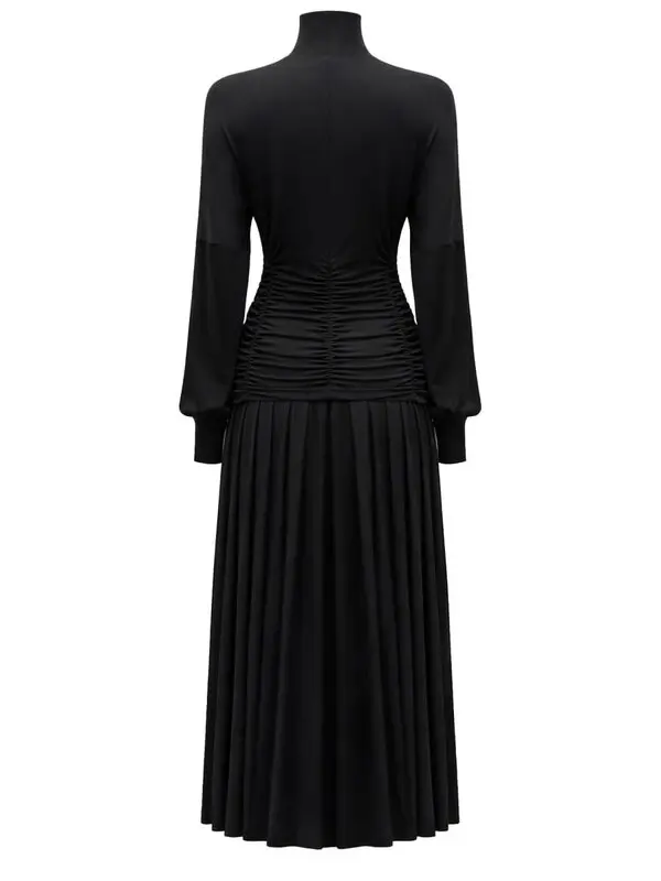 GANNI Long Dress With High Neck