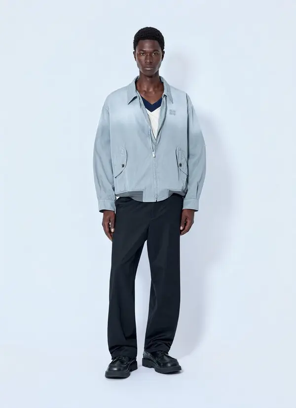 Miu Miu Old Twill Blouson Jacket