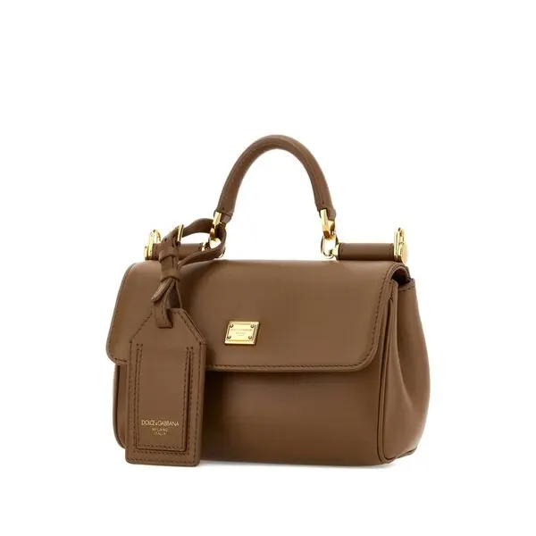 Dolce & Gabbana Leather Tote Bag - Brown