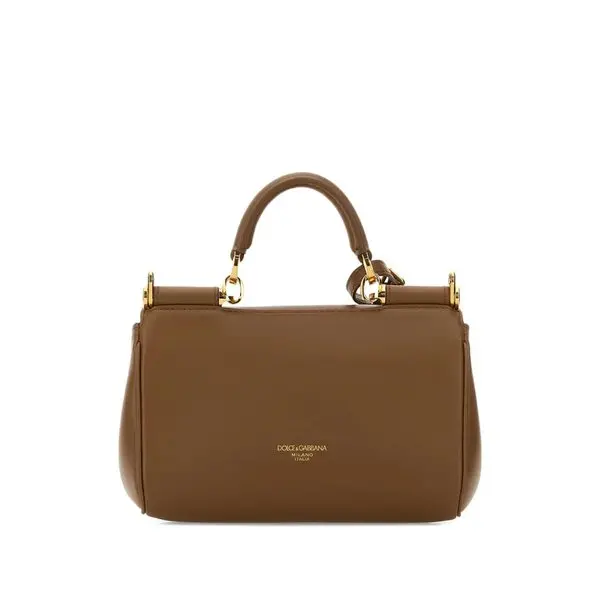 Dolce & Gabbana Leather Tote Bag - Brown