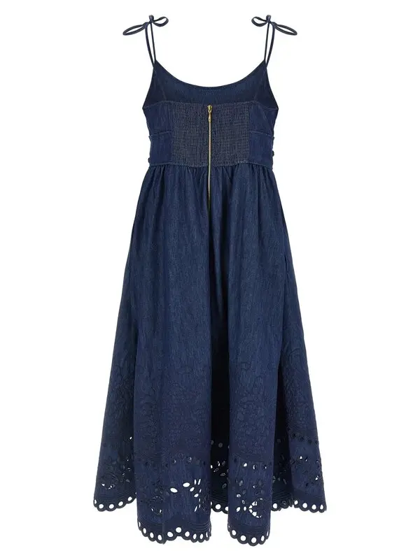 Zimmermann Mahon Cotton Denim Midi Dress