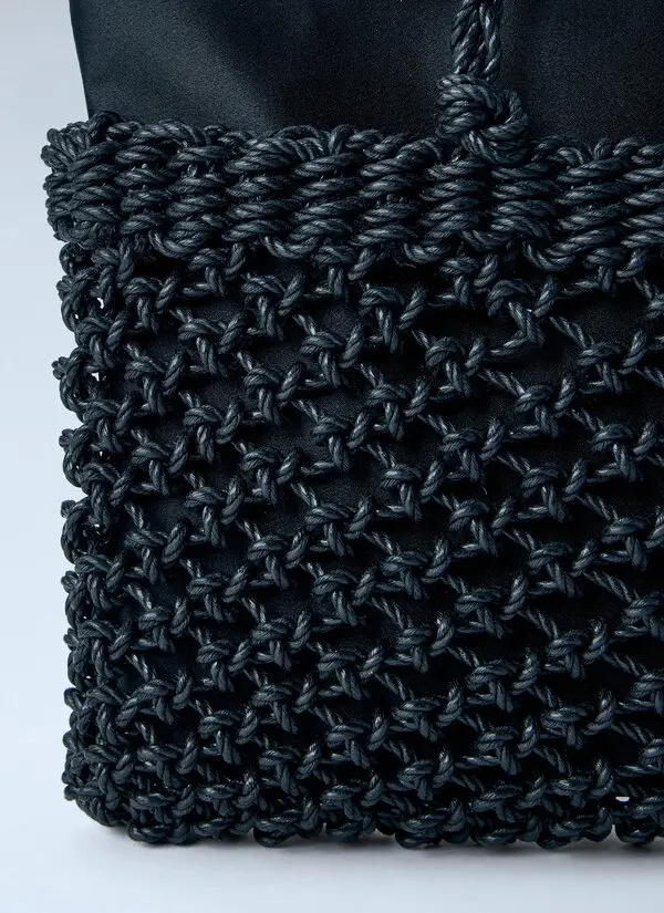 JIL SANDER Tangle Net Cord Shoulder Bag