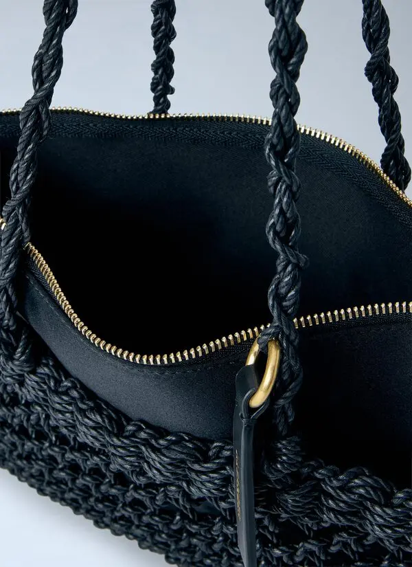 JIL SANDER Tangle Net Cord Shoulder Bag