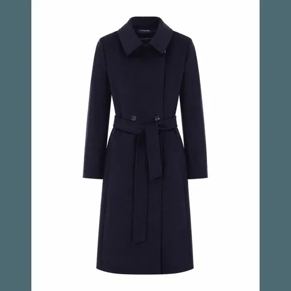 Max Mara Bcollag Wool Double-breasted Coat - Blue