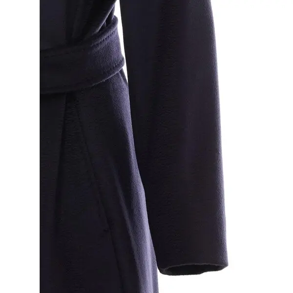 Max Mara Bcollag Wool Double-breasted Coat - Blue