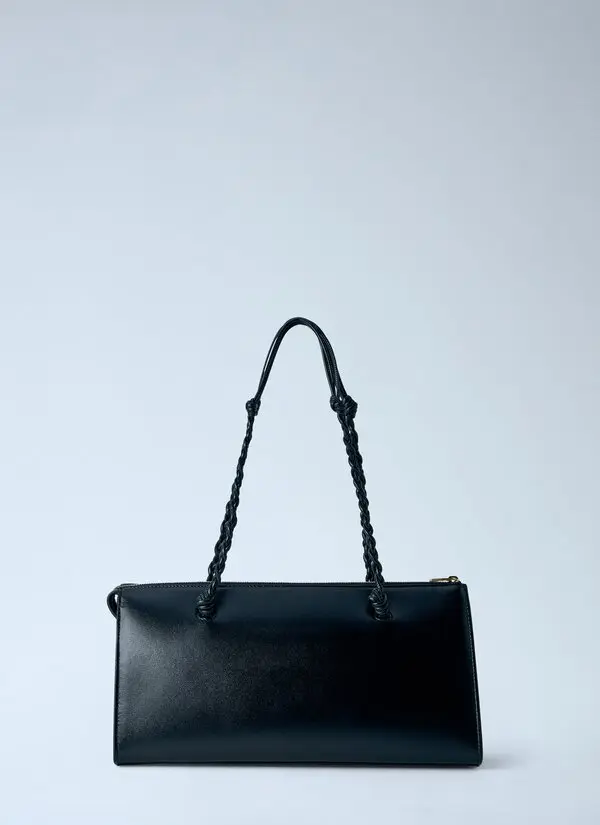JIL SANDER Tangle Tent Leather Shoulder Bag