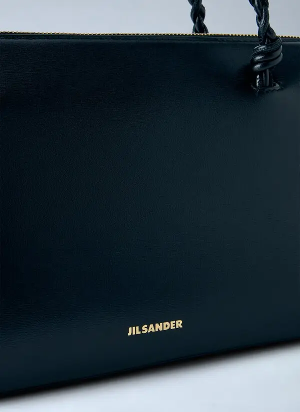 JIL SANDER Tangle Tent Leather Shoulder Bag