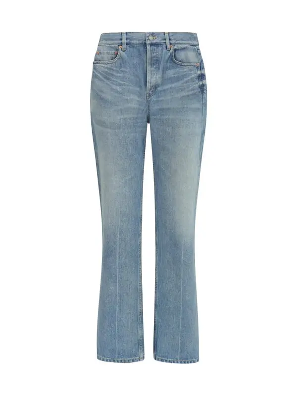 Saint Laurent Authentic Straight Jeans - Blue