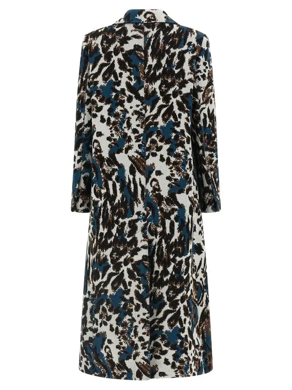 Missoni Animalier Wool Jacquard Coat - Multicolor
