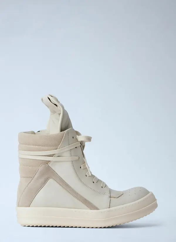 Rick Owens Geobasket Sneakers - White