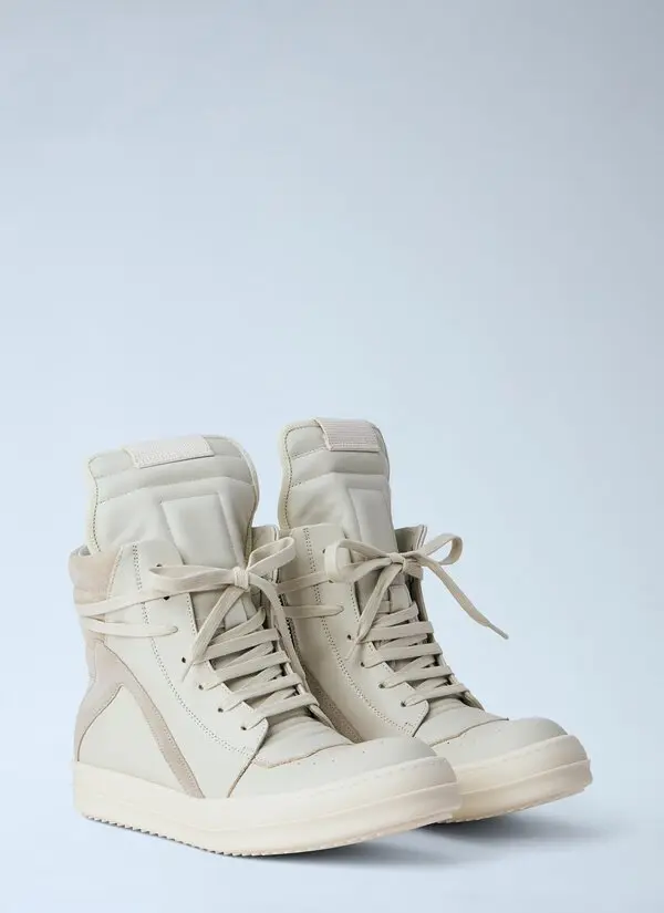 Rick Owens Geobasket Sneakers - White