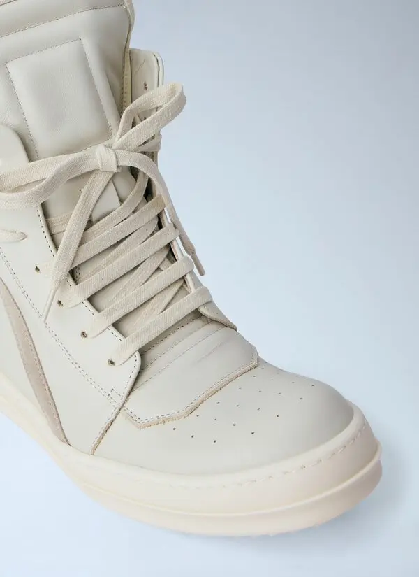 Rick Owens Geobasket Sneakers - White
