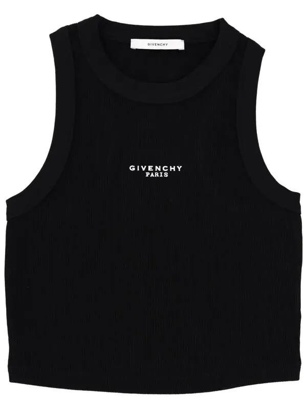 Givenchy Tops With Logo - Black
