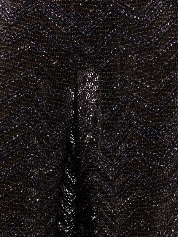Missoni Viscose Blend Trousers With Chevron Pattern