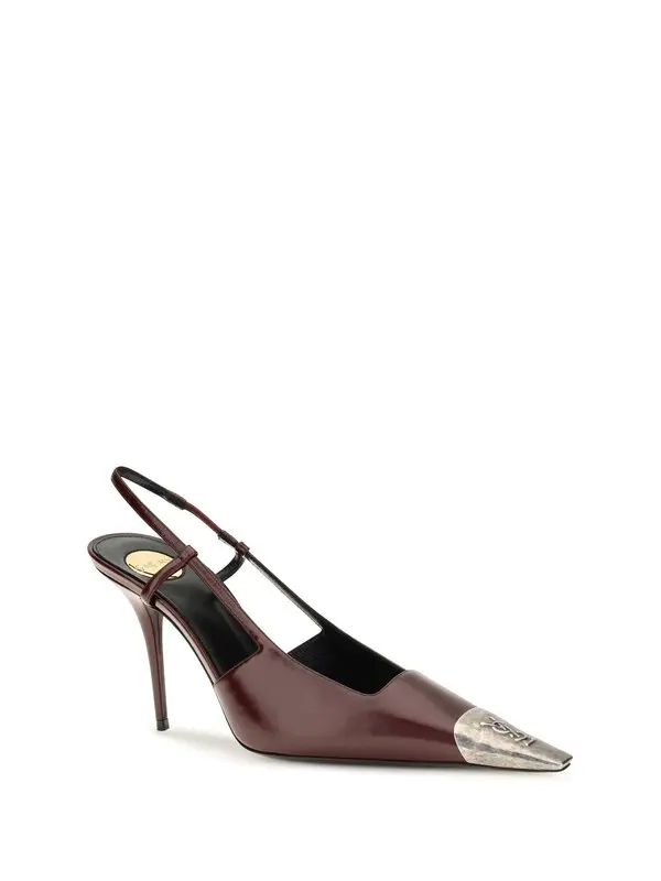 Saint Laurent Jeanne Smooth Leather Pumps - Multicolor