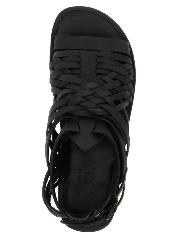 Yohji Yamamoto Braided Leather Sandals