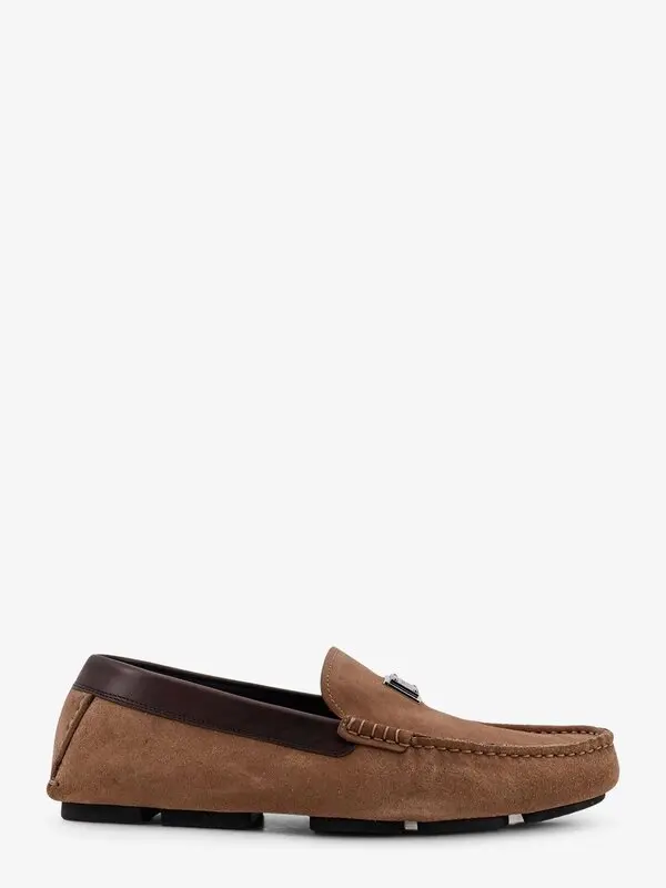 Dolce & Gabbana Suede Loafers With Leather Inserts - Multicolor