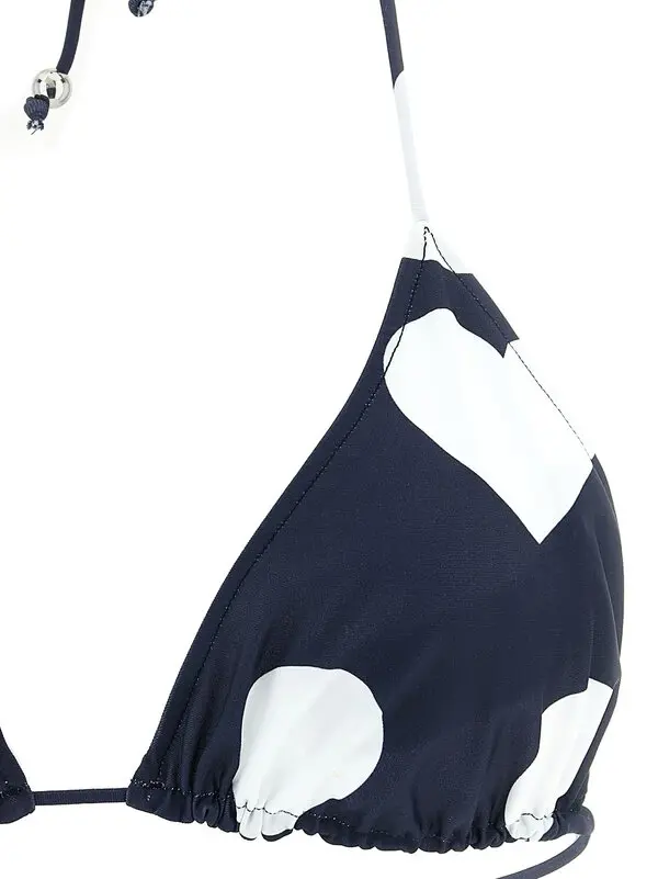 Jacquemus Le Haut De Plage Triangle' Bikini Top - Blue