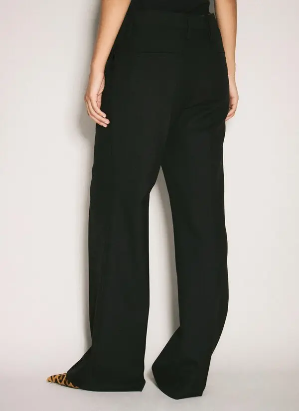 Prada Wool Gabardine Tailored Trousers