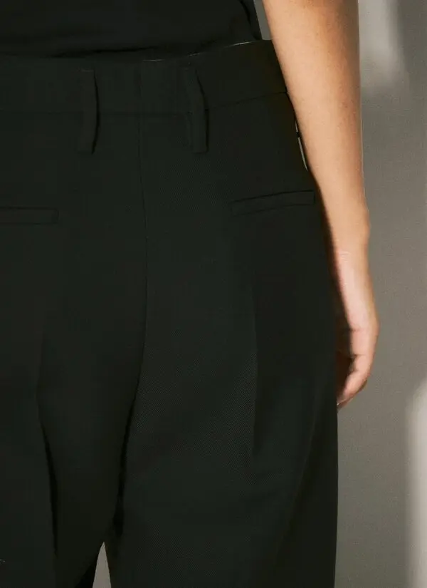 Prada Wool Gabardine Tailored Trousers