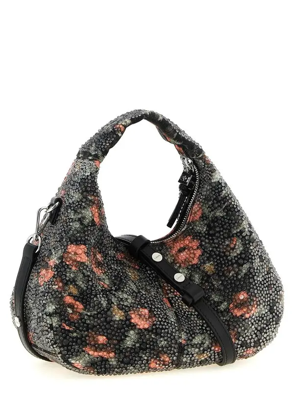 GANNI Beaded Floral Hobo Bag - Multicolor