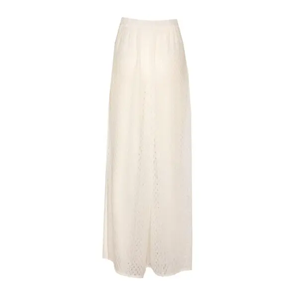 Missoni Viscose Lame' Raschel Workmanship Pants - White