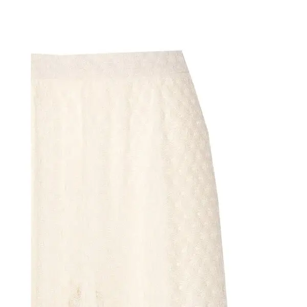 Missoni Viscose Lame' Raschel Workmanship Pants - White