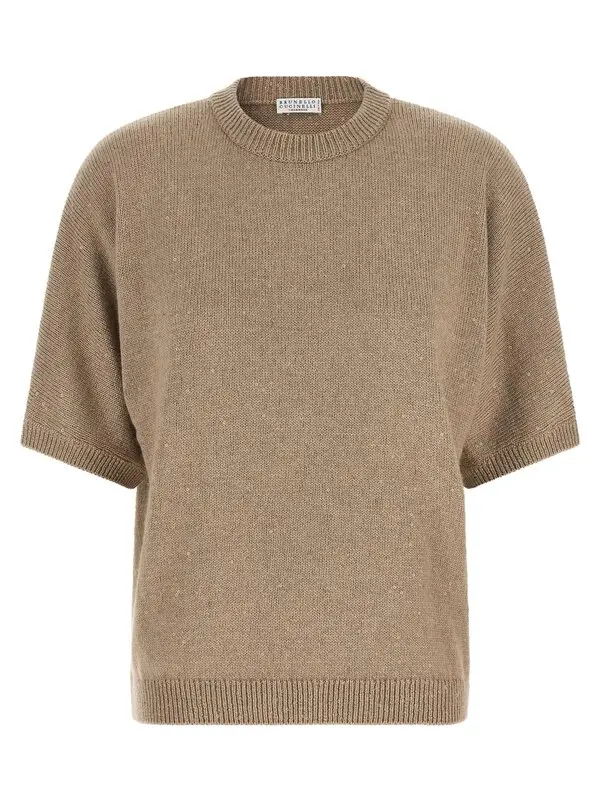 Brunello Cucinelli Diamante' Sweater - Cream