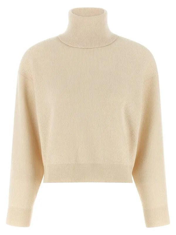 Brunello Cucinelli English Ribbed Sweater - White