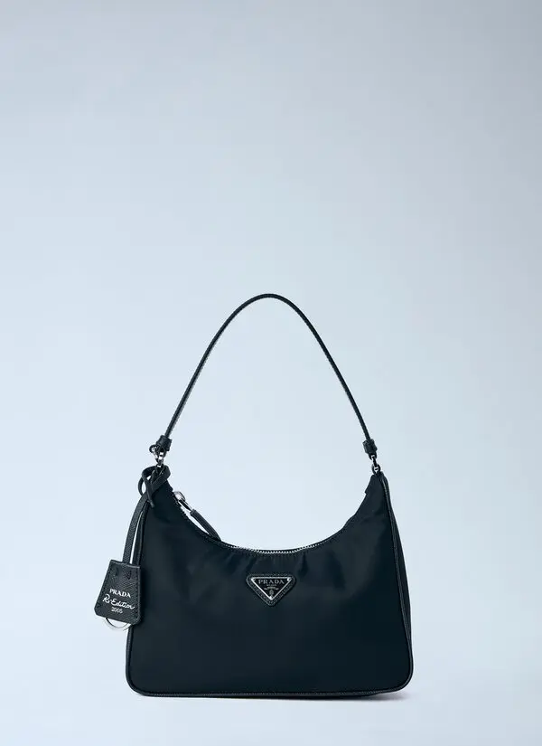 Prada Re-nylon And Saffiano Re-edition 2005 Mini Bag - Black