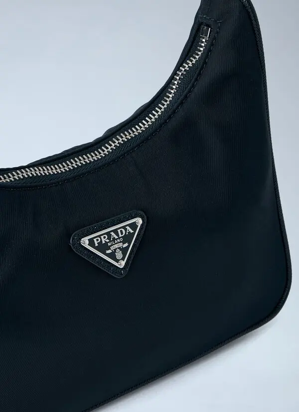 Prada Re-nylon And Saffiano Re-edition 2005 Mini Bag - Black