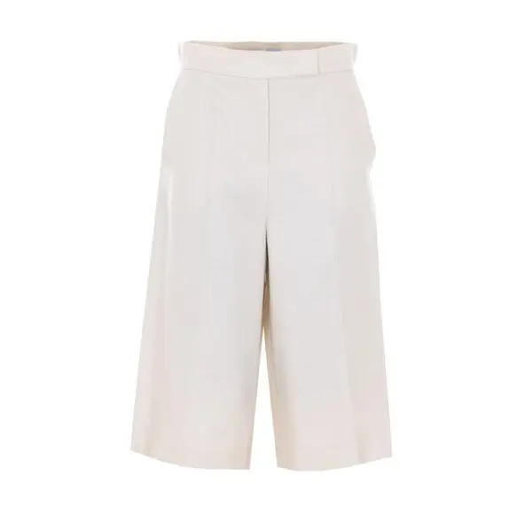 Max Mara Wide Linen Trousers - Cream