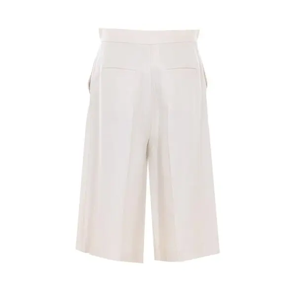 Max Mara Wide Linen Trousers - Cream