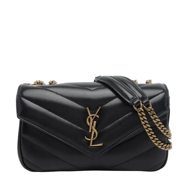 Saint Laurent Loulou Crossbosy Bag - Black