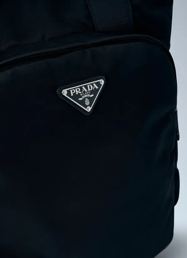 Prada Re-nylon Logo-plaque Tote Bag