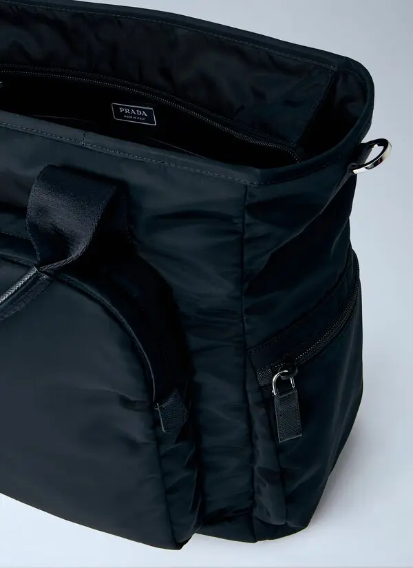 Prada Re-nylon Logo-plaque Tote Bag