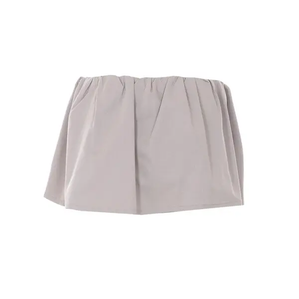 Miu Miu Cotton Mini Skirt - Gray
