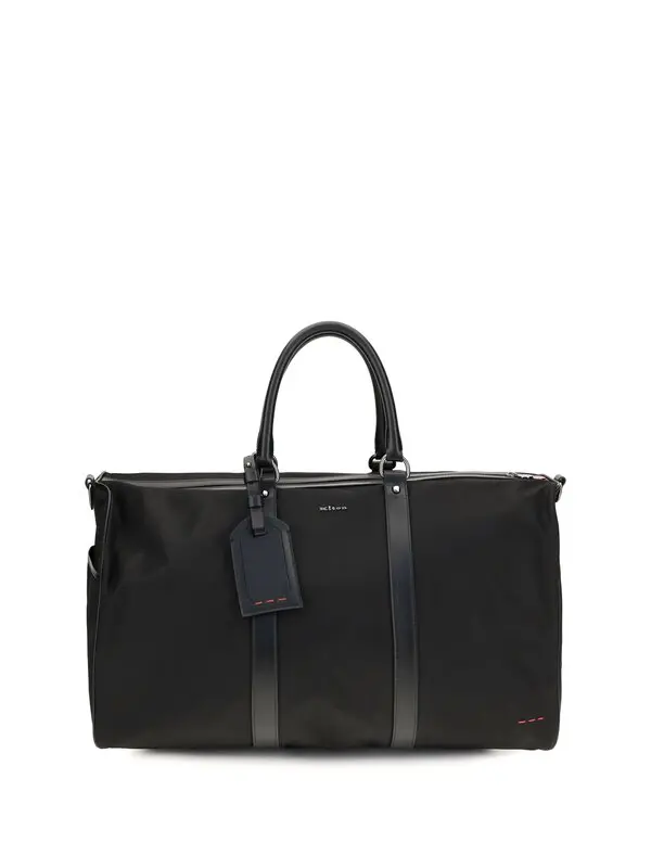 Kiton Leather-trim Travel Duffle Bag