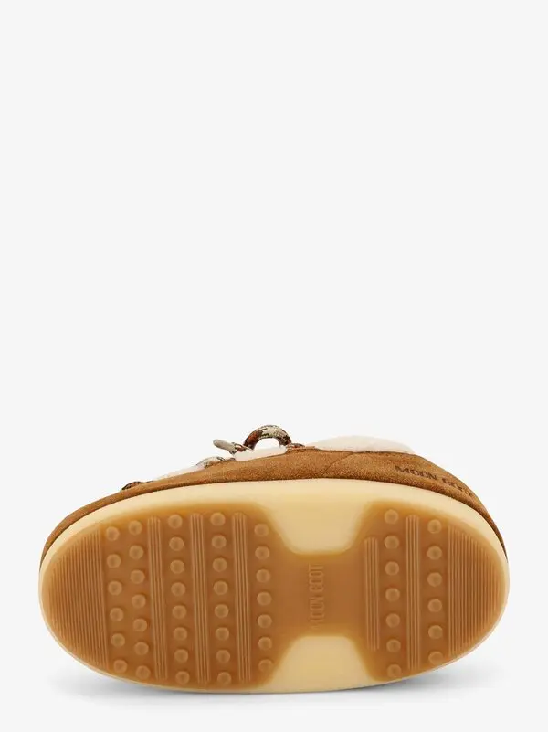 Moon Boot Shearling And Suede Slip-on