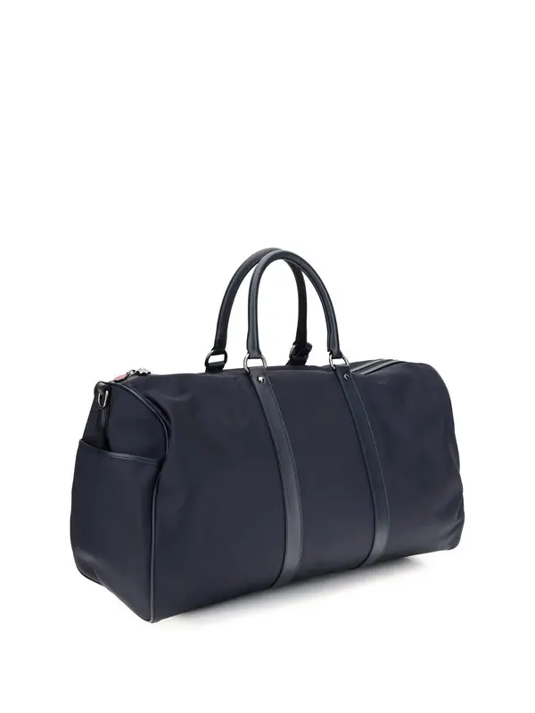 Kiton Leather-trim Travel Duffle Bag