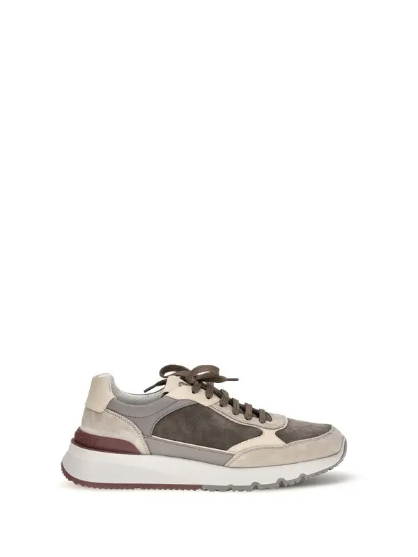 Brunello Cucinelli Leather Sneakers - Gray